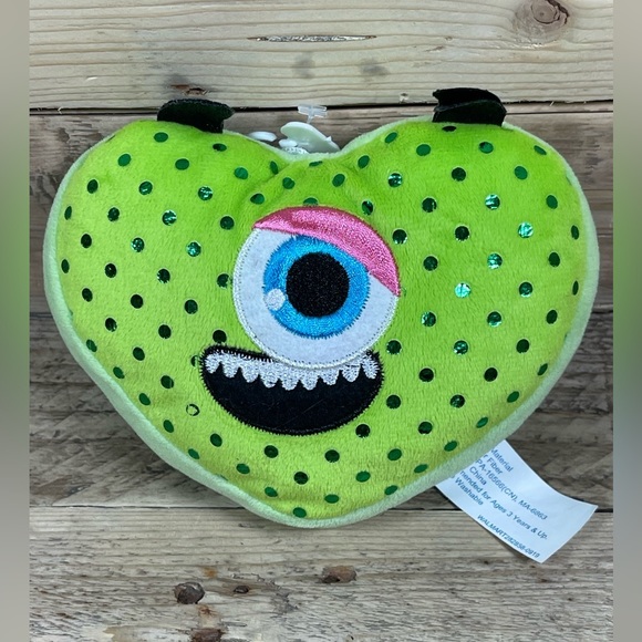 Toys | Heart Cute Monster Plush 5 Green Soft Toy Small Pillow Polka Dot ...